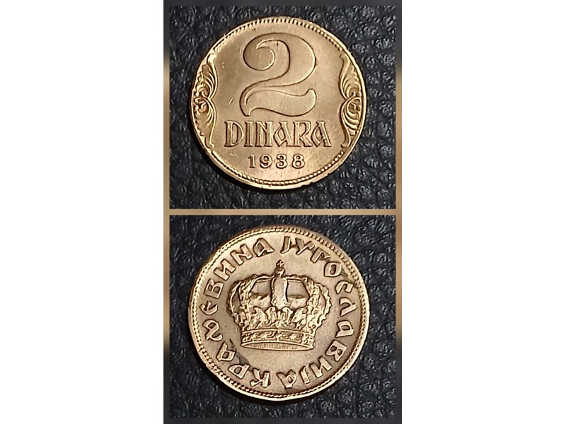 2 Dinara 1938 – Kraljevina Jugoslavija