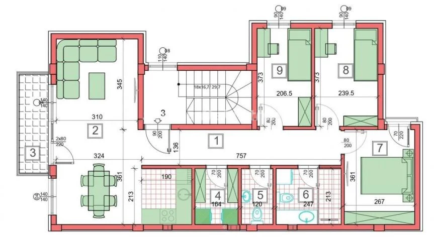 Petrovaradin, Novi Sad – 3.5 soban stan, 78 m², 065 385 88 86