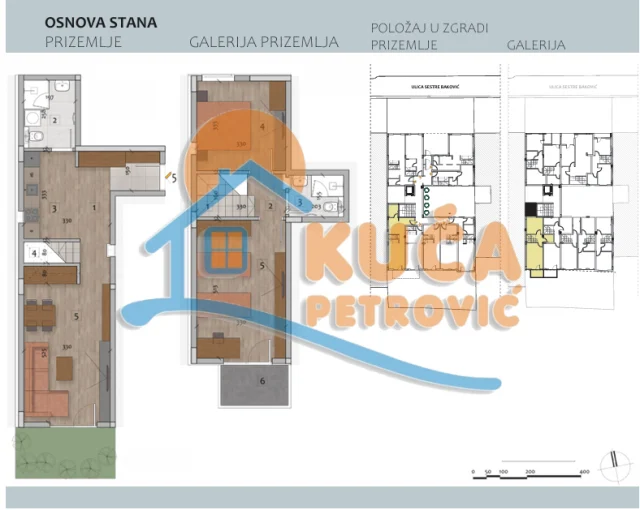 Eksluzivna novogradnja u Čairu, duplex (prizemlje i galerija) trosoban, 80 m2
