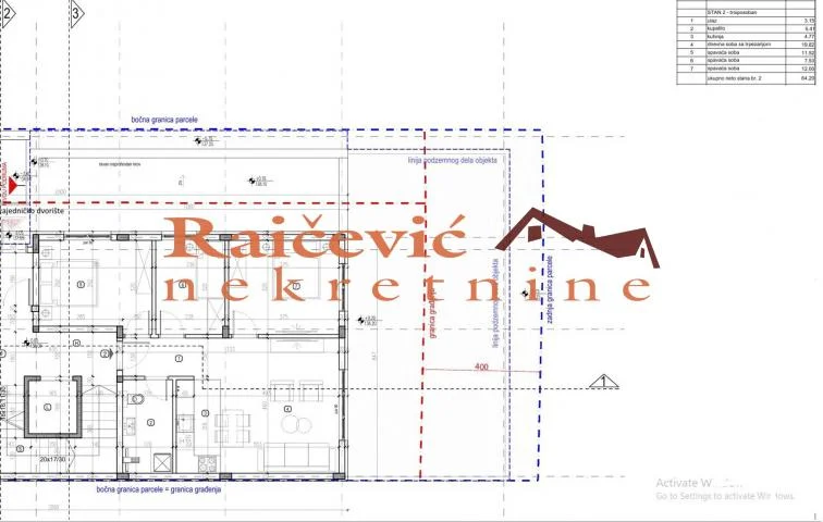 VOZDOVAC LEKINO BRDO 55m2 , T ,191030e