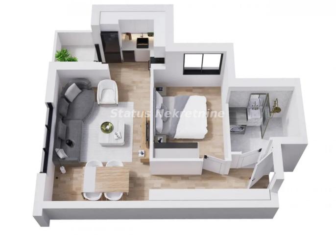 Severni Telep-Lep Konforan Dvosoban stan 42 m2 u Izgradnji na Top Lokaciji-povrat PDV-065/385 8880
