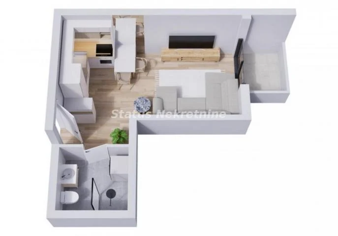 Severni Telep-Lepa Garsonjera 27 m2 u Izgradnji na Top Lokaciji-povrat PDV-065/385 8880