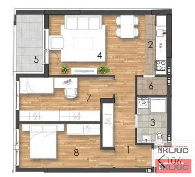 TELEP, 65m2, Trosoban sa pdv, Renomiran investitor