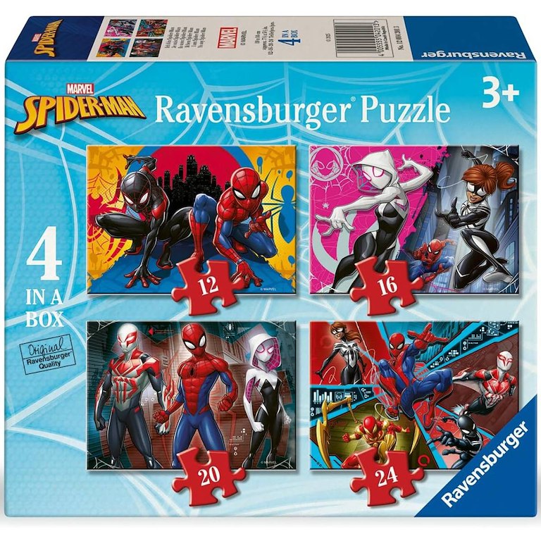 Ravensburger puzzle (slagalice) – 4u1 Marvel Spider-Man RA12004201