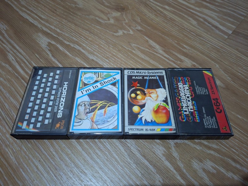 4 originalne kasete za ZX Spectrum