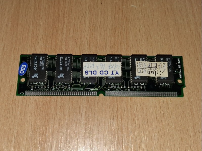 Retro EDO RAM 32MB SIMM 72-pin dvostrana