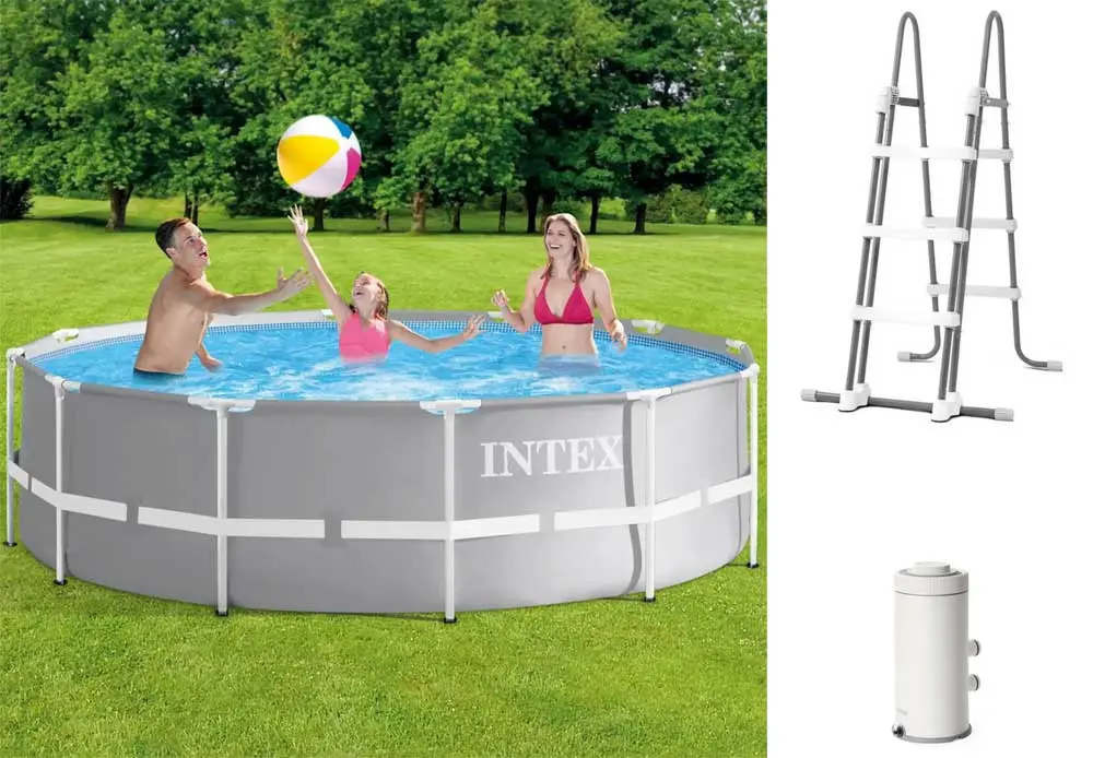 Intex Prism Frame Bazen sa metalnom konstrukcijom pumpom i merdevinama 3.66 x 0.99m 26716