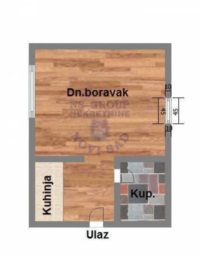 Garsonjera, 26m2 Adice