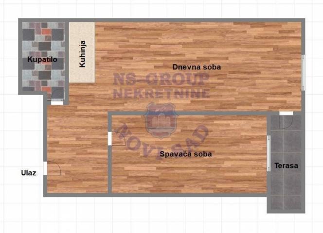 Dvosoban 47m2 Telep