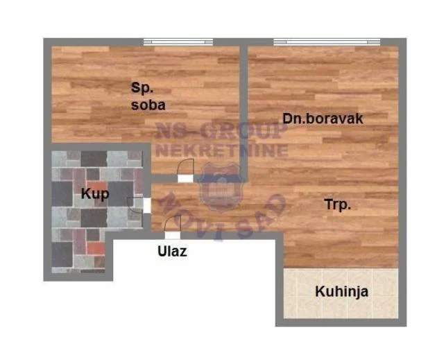 Dvosoban, 39m2 Somborska Rampa