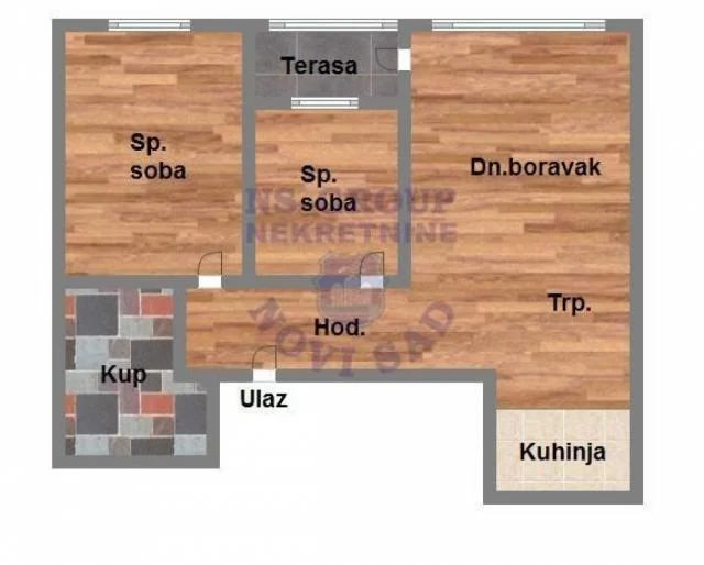 Trosoban 54m2 Somborska Rampa