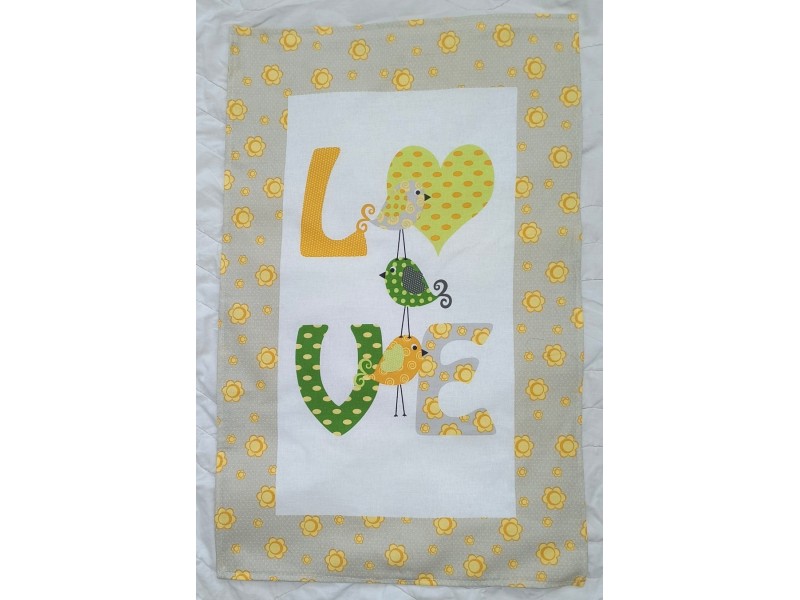 Lepa kuhinjska krpa Love