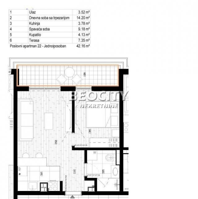 Surčin, Radiofar, Autoput za Zagreb, 1.5, 42m2, 77700EUR