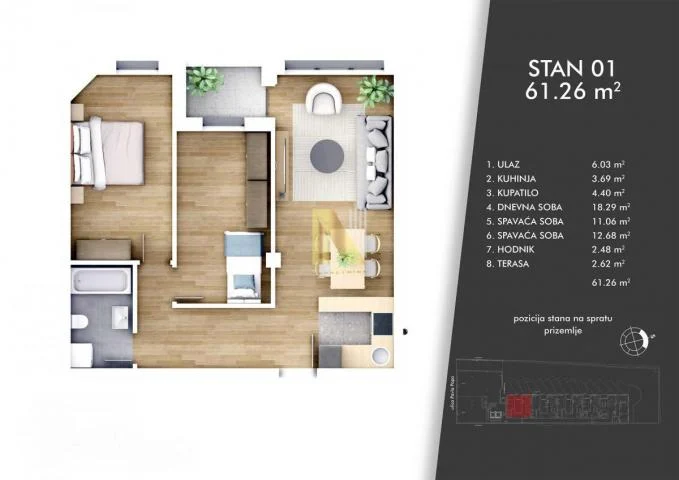 3.0 stan u izgradnji - centar