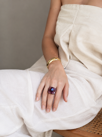 Penelope prsten sa Swarovski kristalom