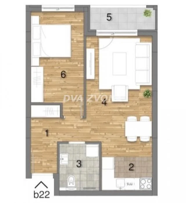 NOV, MODERAN STAN NA TELEPU – 47.46 m², 2.0,  TREĆI SPRAT