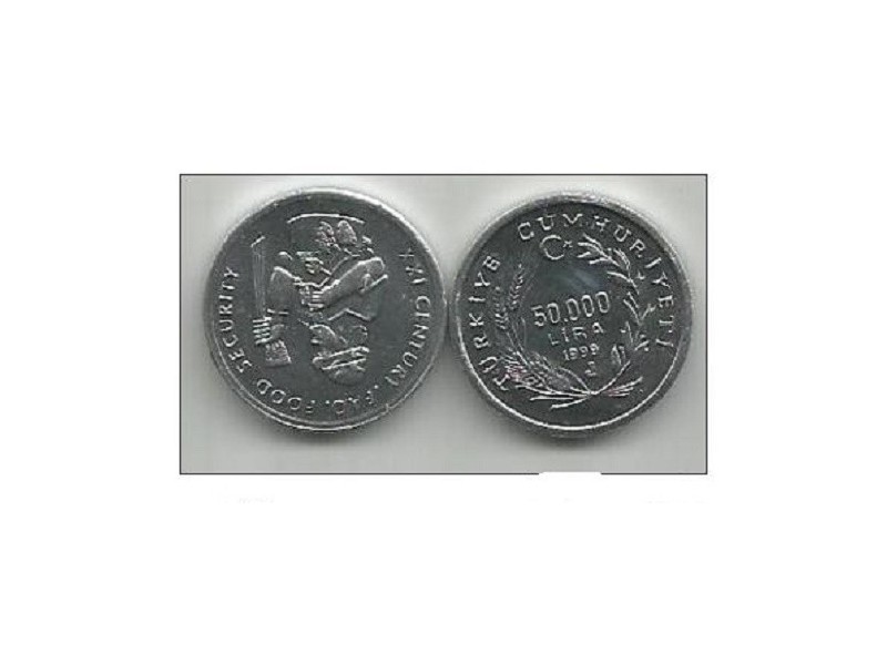 Turska 50000 lira 1999. FAO