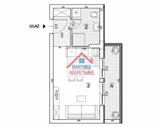 Prodaja, Garsonjera, 30m2 , Somborski bulevar