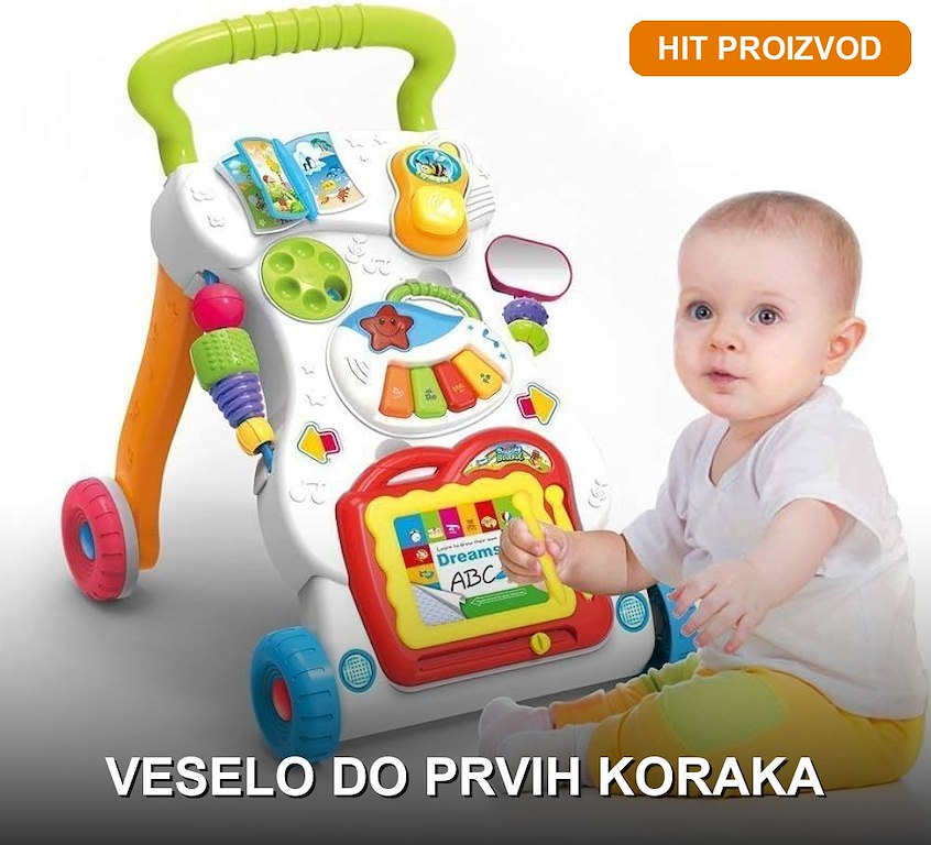 Muzička Hodalica za Bebe Music Walker — Igračka za Prve Korake