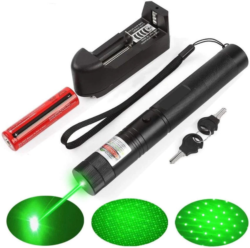 Zeleni Laser Pointer 1000mW – Podesivi Fokus, Domet do 10 km