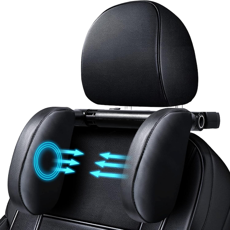 Ergonomski Jastuk za Vrat i Glavu za Auto — Memorijska Pena