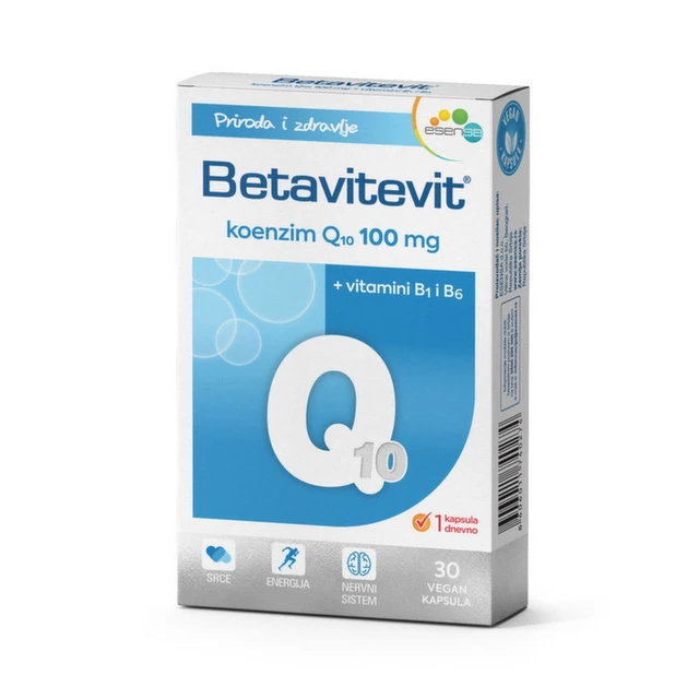 Betavitevit Q10 100mg + B1 + B6, 30 kapsula