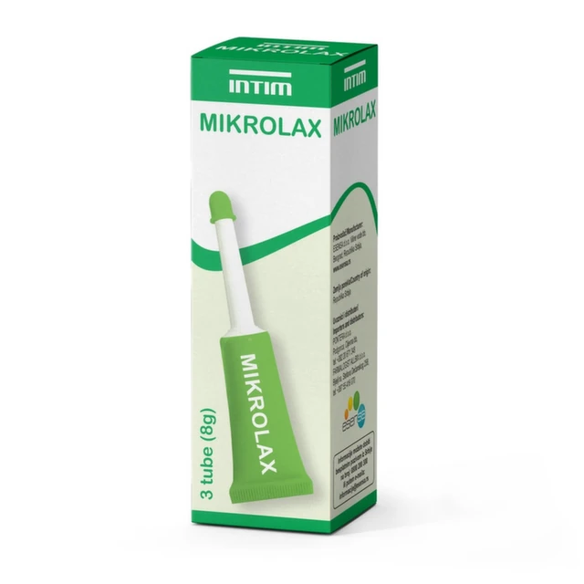 Mikrolax Glicerinski gel za odrasle, 3 x 8 g
