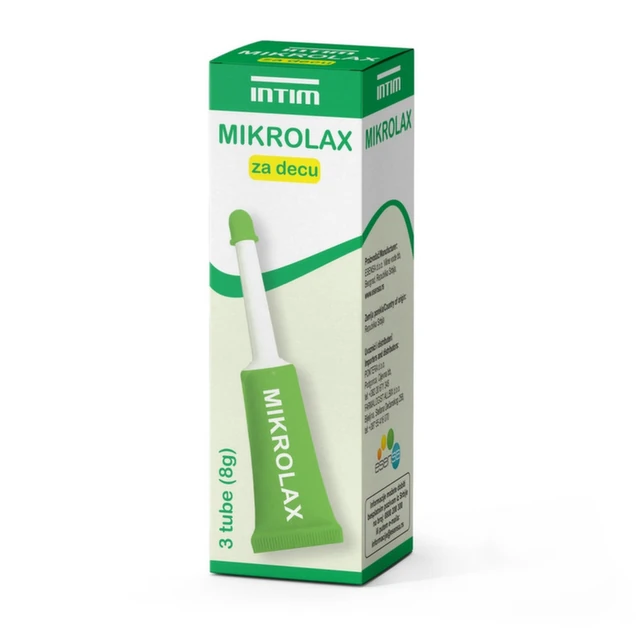 Mikrolax Glicerinski gel za decu, 3 x 8 g