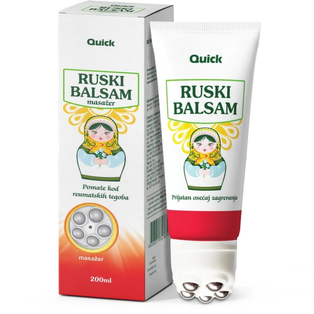 Ruski Balsam Hot sa masažerom, 200ml