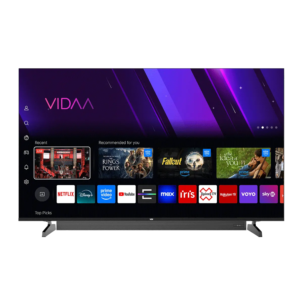 Vox Televizor sa integrisanim soundbarom 55SBV684U, 55", Smart, Crni