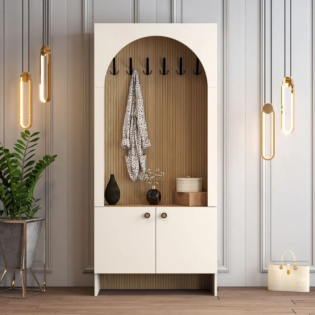 Hanah Home Čiviluk Palermo K, 90x 200,6x 37 cm, Krem