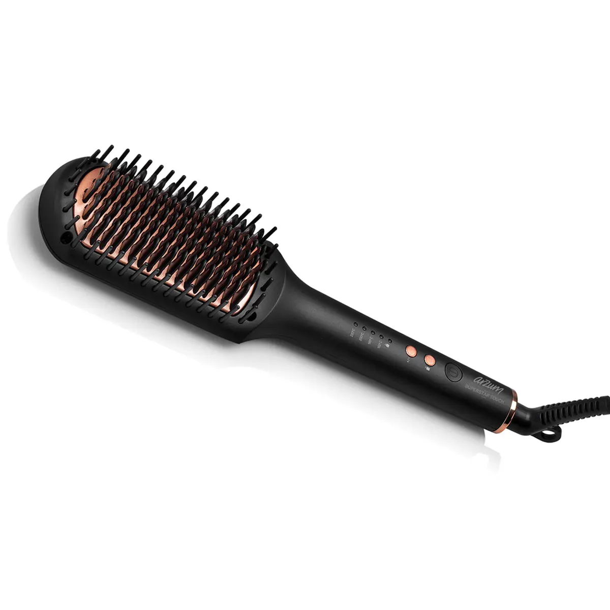 Arzum Električna jonska četka za ispravljanje kose Superstar touch AR5068-0100, Sa turmalinom, Crna