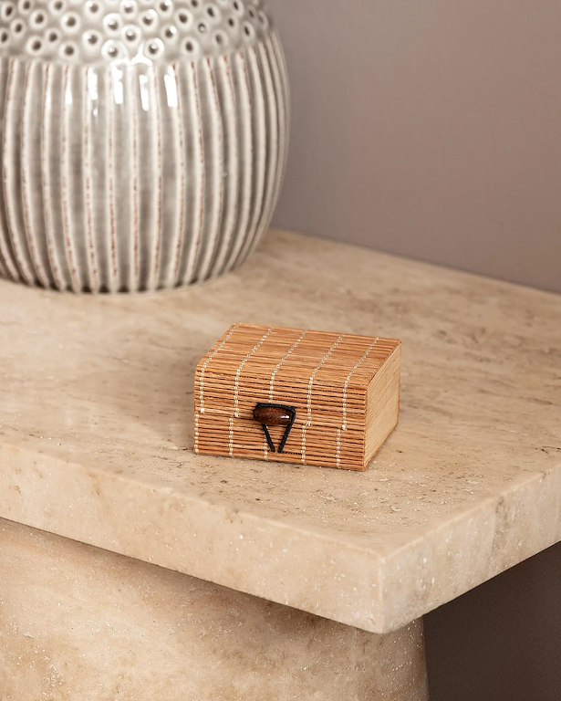 MADAME COCO Simone Kutija 7 cm, 7x6x4cm, Bambus