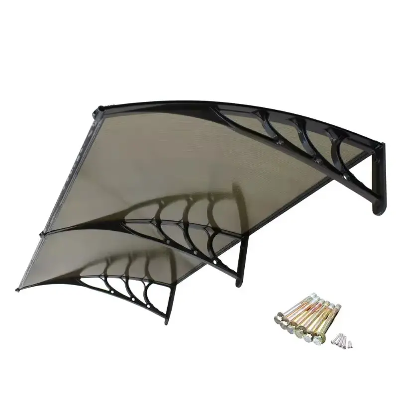 Nadstrešnica Aluminijumska 240x120cm Crna Bronza 5mm