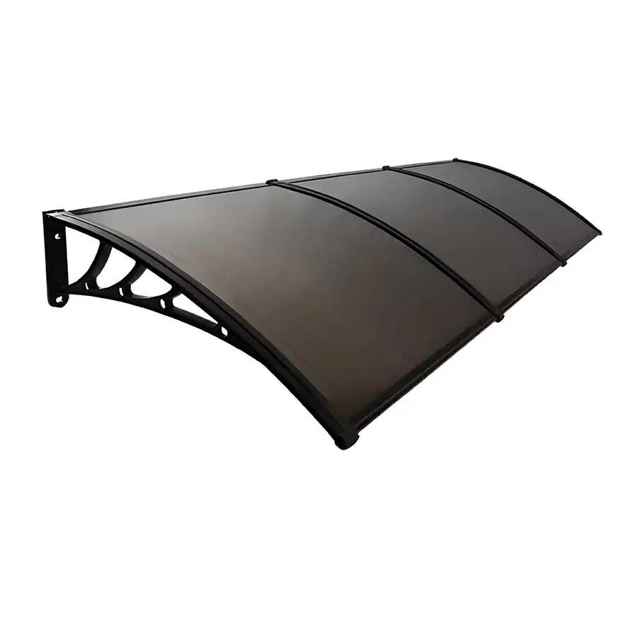 Nadstrešnica Aluminijumska 270x120cm Crna Bronza 5mm