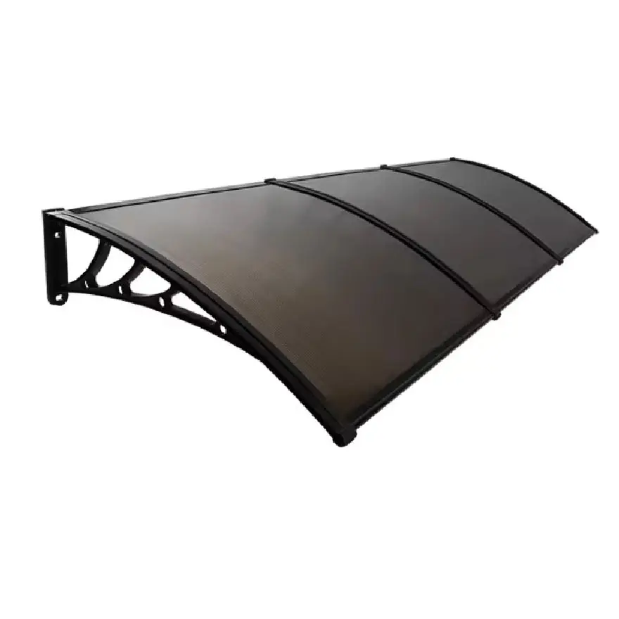 Nadstrešnica Aluminijumska 300x120cm Crna Bronza 5mm