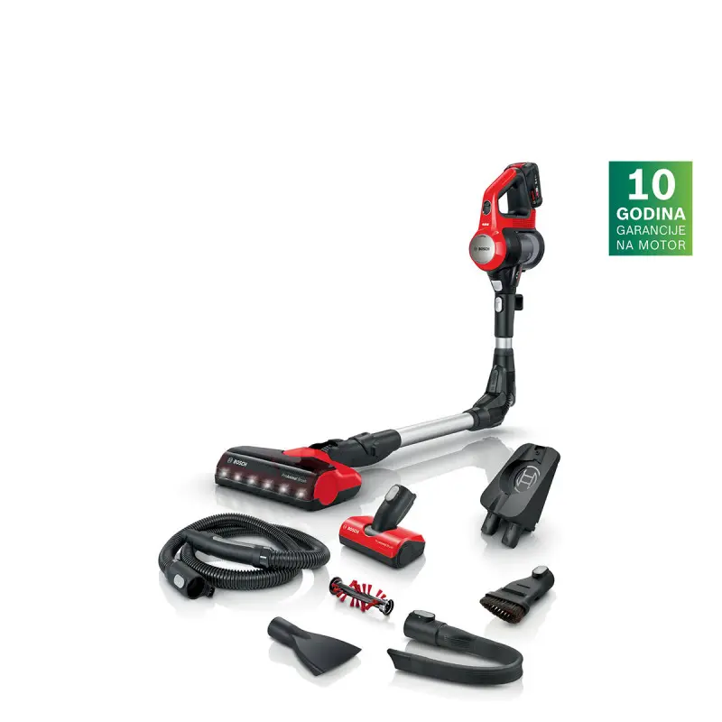 Bosch BCS711PET Unlimited 7 ProAnimal, Štapni usisivač, Crveni
