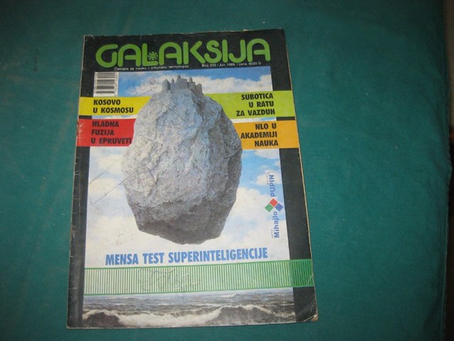 Galaksija br.206 (jun 1989) časopis za popularizaciju n