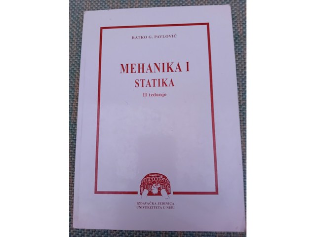 Ratko G Pavlović Mehanika i statika