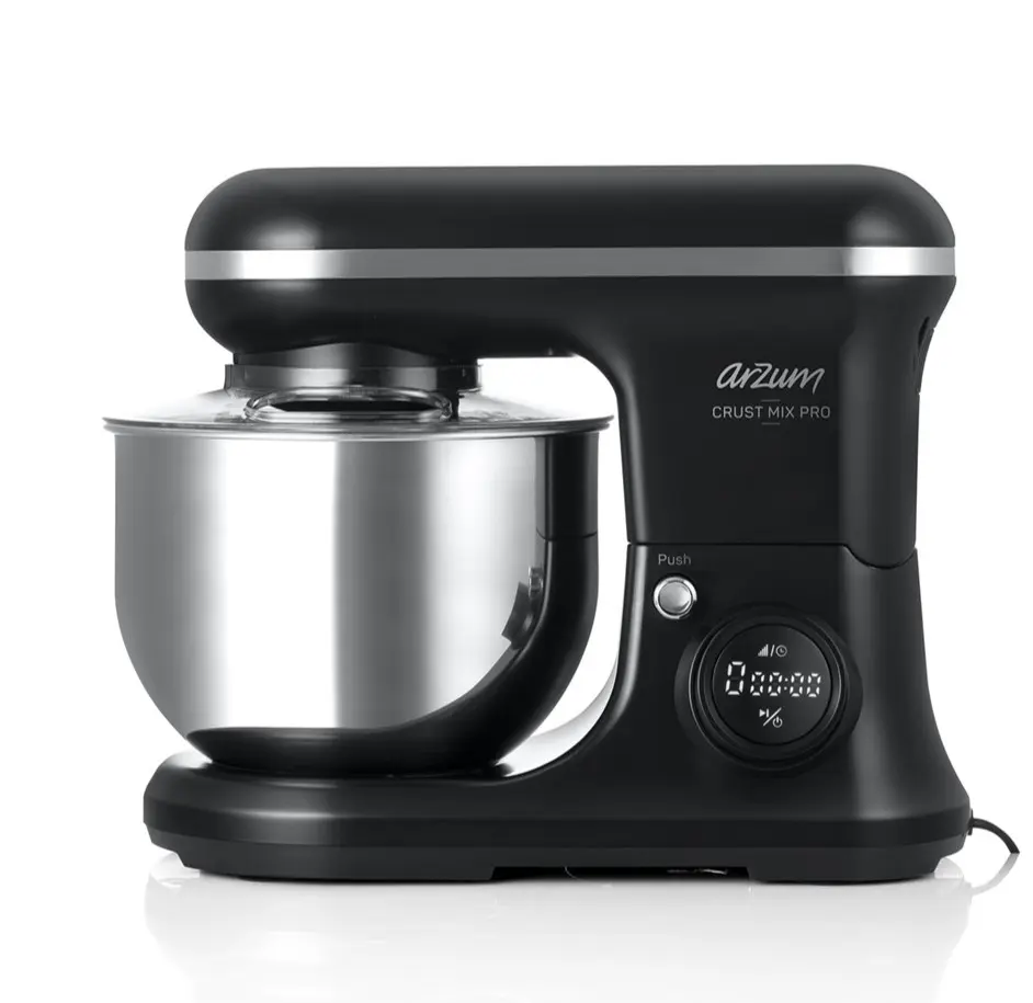 Arzum Stoni mikser sa posudom Crust Mix Pro AR1184-0100, 1200W, Digitalni, Crni