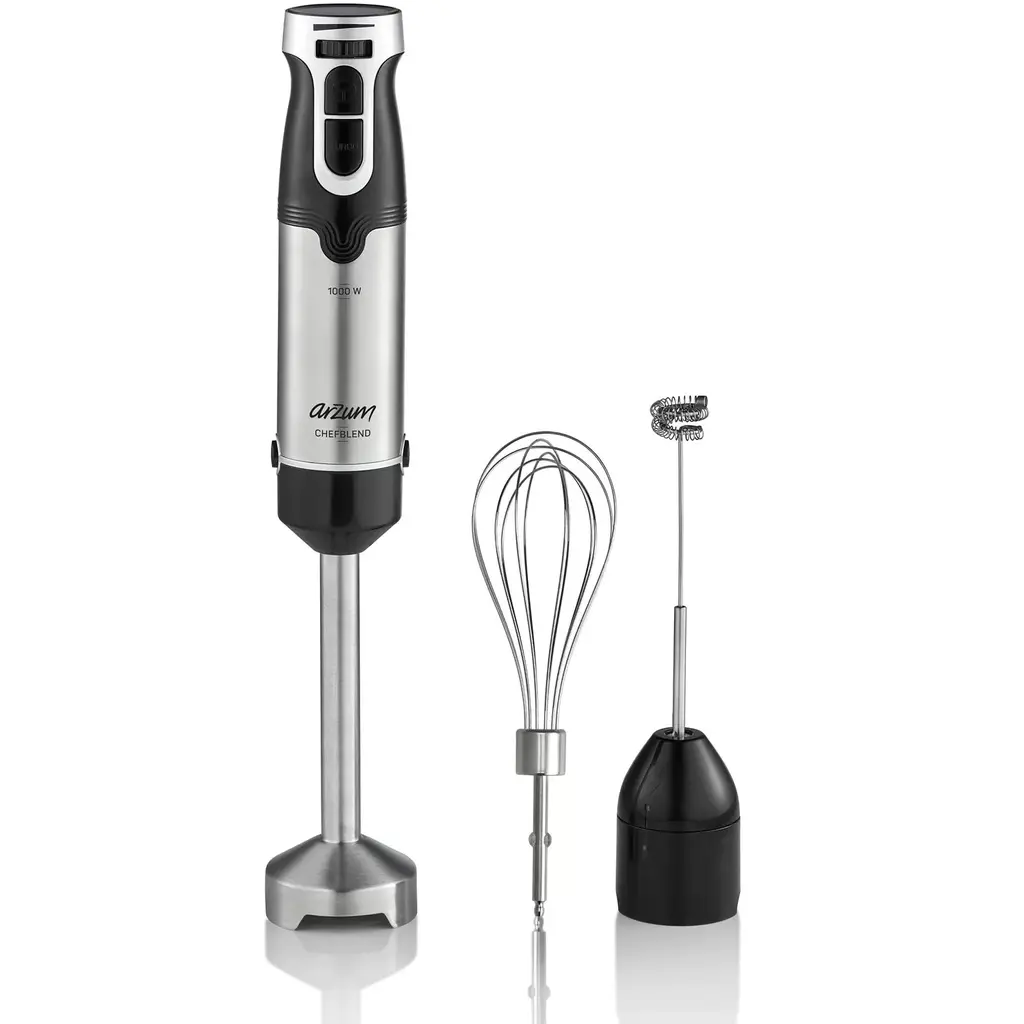 Arzum Set štapnog blendera Chefblend AR1160-0100, 1000W, 3u1, Crni