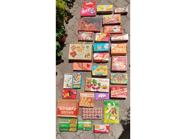 Lot kutija od keksa i Bombonjere Ex Yu OGROMAN RARE