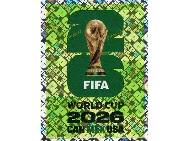 FIFA WORLD CUP 2026 broj FWC07 FWC7 (čitaj opis)