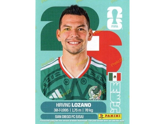 FIFA WORLD CUP 2026 broj MEX15 (čitaj opis)