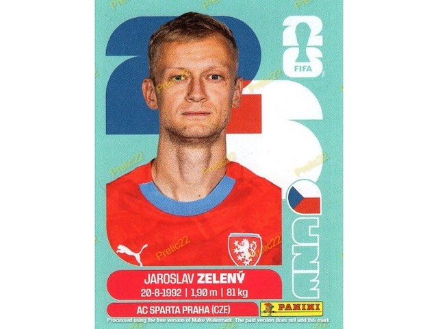 FIFA WORLD CUP 2026 broj CZE06 CZE6 (čitaj opis)
