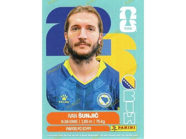 FIFA WORLD CUP 2026 broj BIH11 (čitaj opis)