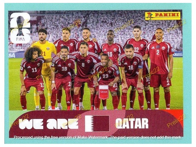 FIFA WORLD CUP 2026 broj QAT13 (čitaj opis)
