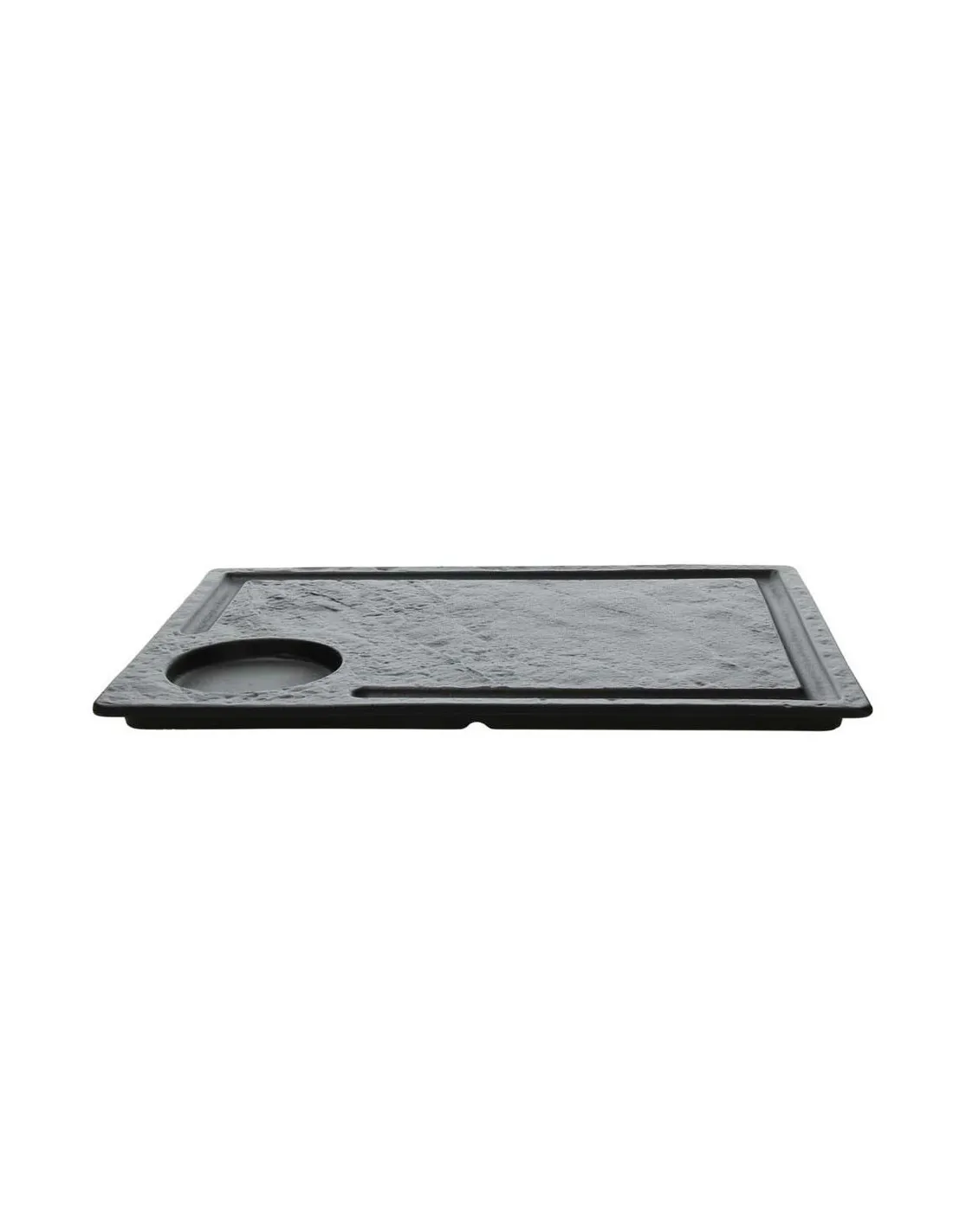 Stek tanjir Vulcania Black 33x24 cm – crni porcelan