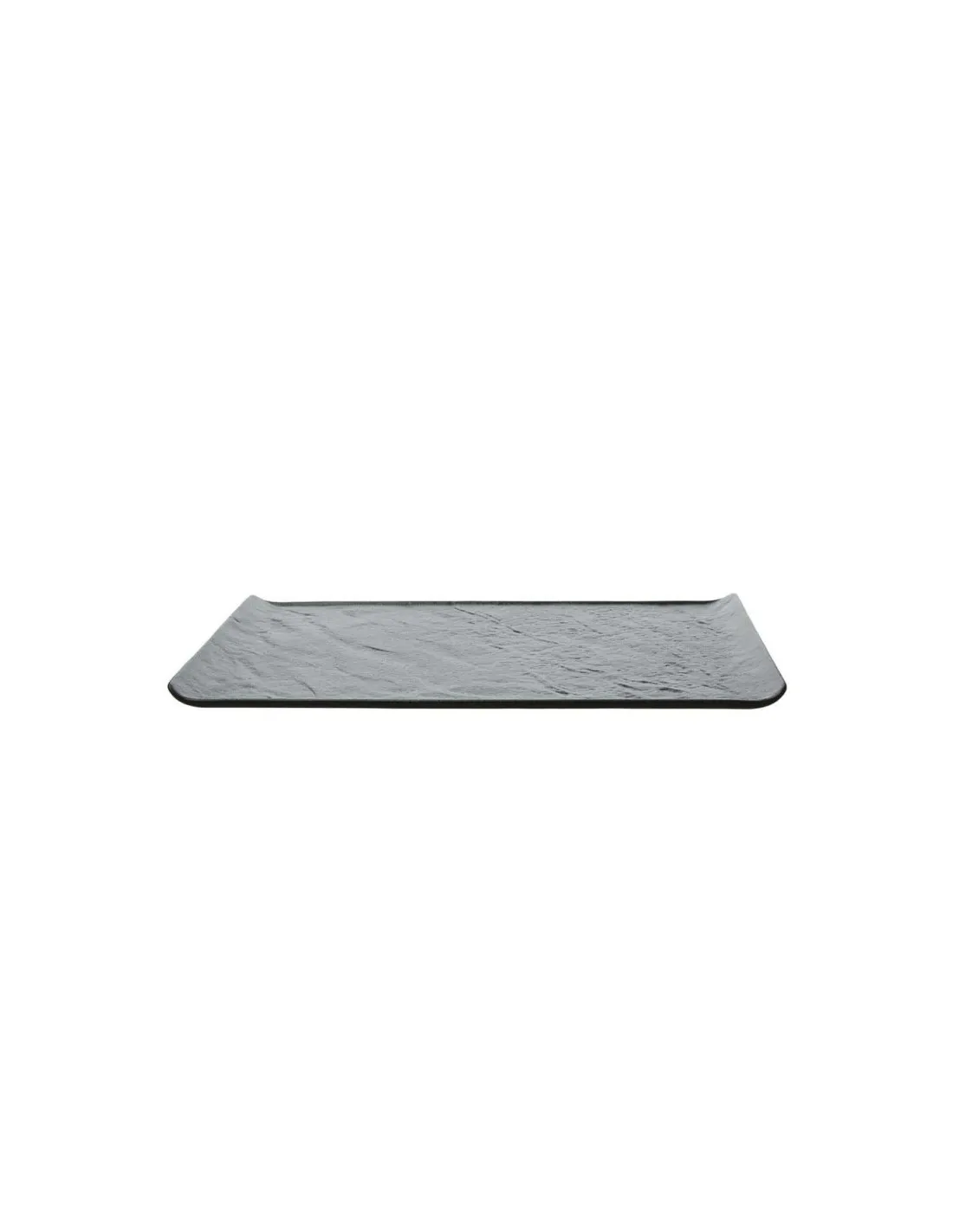 Tanjir za serviranje Vulcania Black 33,5x20,5 cm – crni porcelan