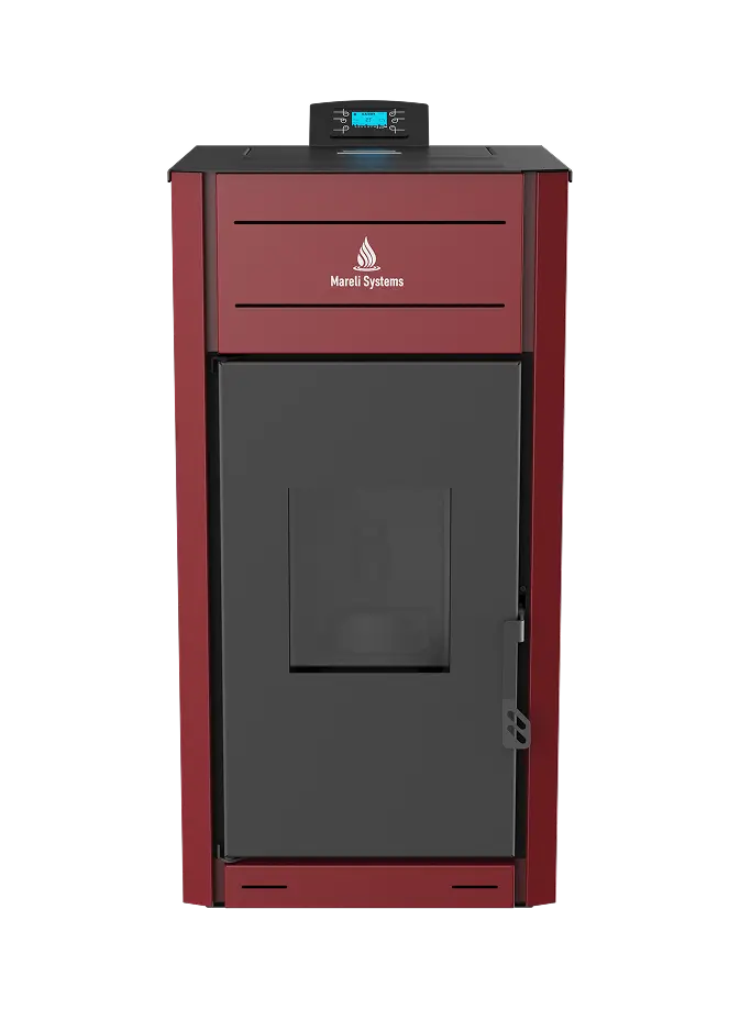 Mareli Kamin na pelet Uno 30 (4kW + 26kW), Bordo